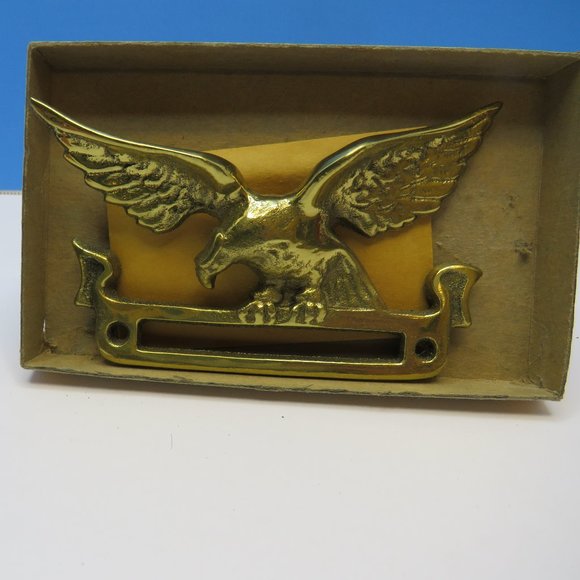 Wilton | Other | Vtg Brass Eagle Mail Slot Guard Wall Mount Wbox | Poshmark
